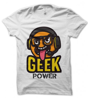 Tee Shirt GEEK POWER, de T-GeeK | Teez.fr