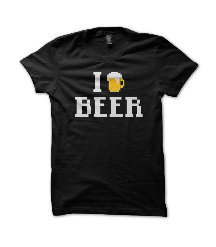 T-shirt I Love Beer ( J'adore la bière..) | Teez, Tee shirt humour et ...